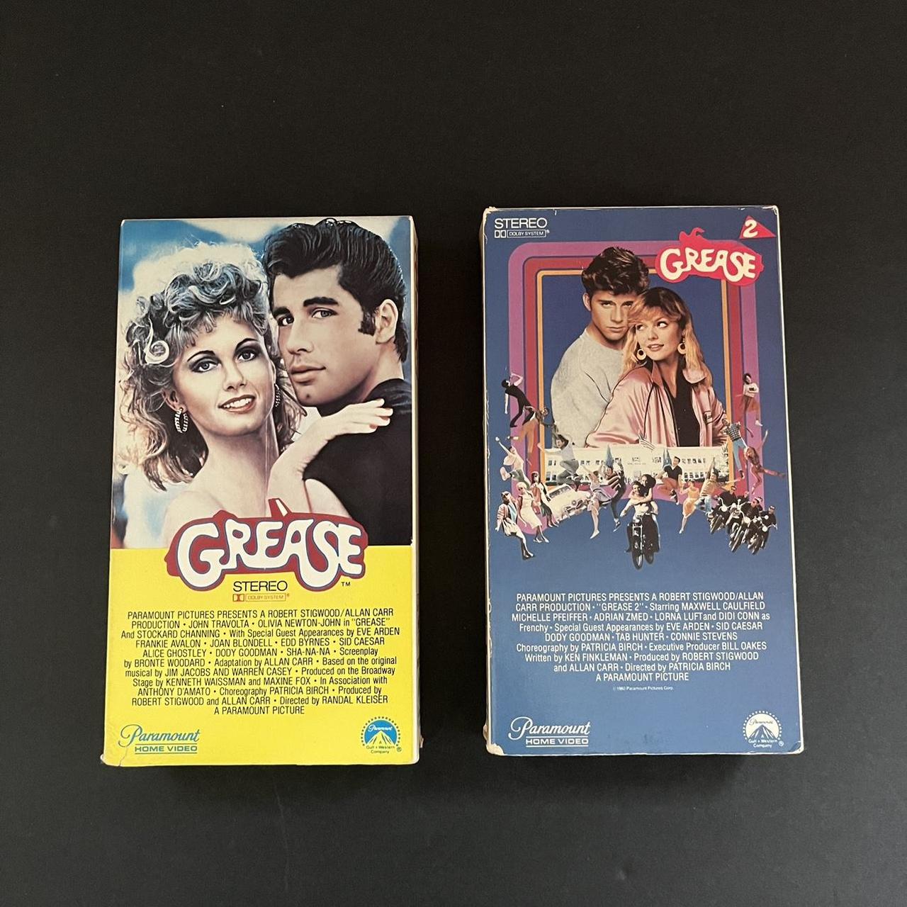 Grease 1 & 2 VHS 1979-82 Musical Rare #VHS #Antique... - Depop