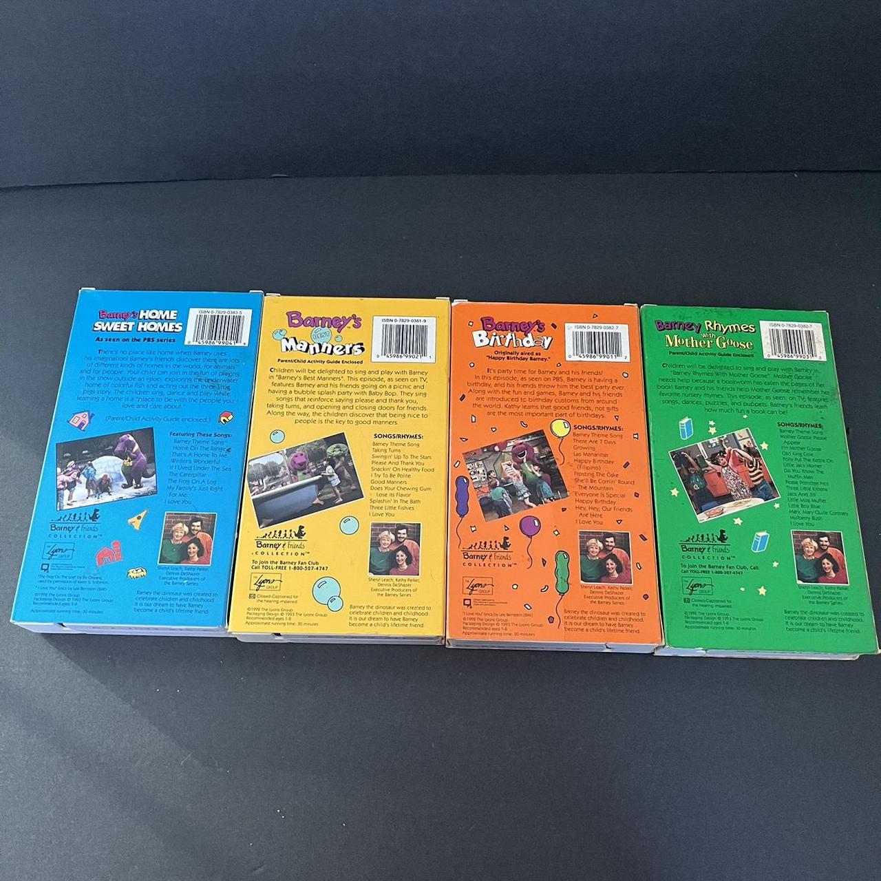 Barney & Friends Collection The Best of PBS VHS,... | Depop