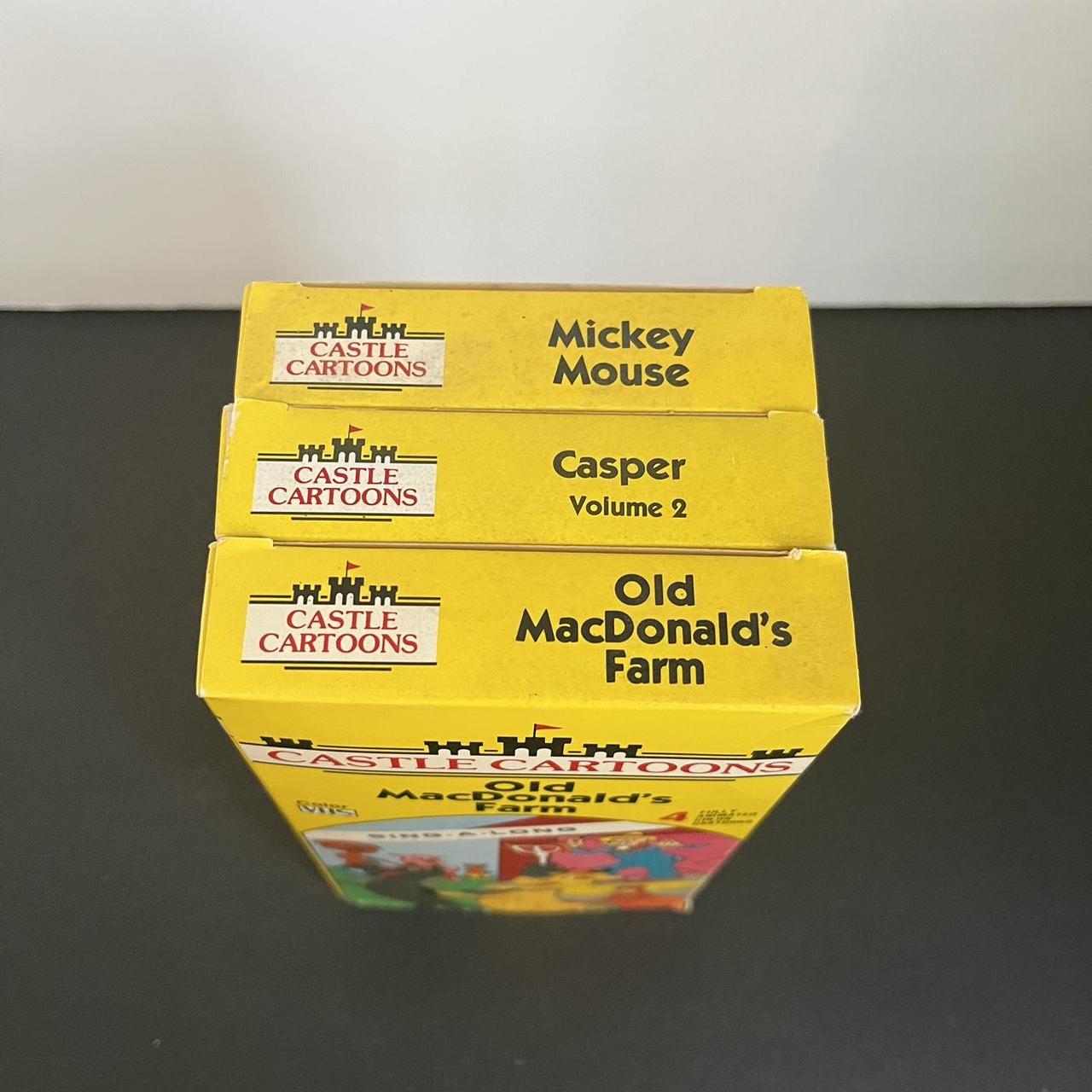 Castle Cartoons VHS Lot Of 3 Tapes Mickey The Mouse... - Depop