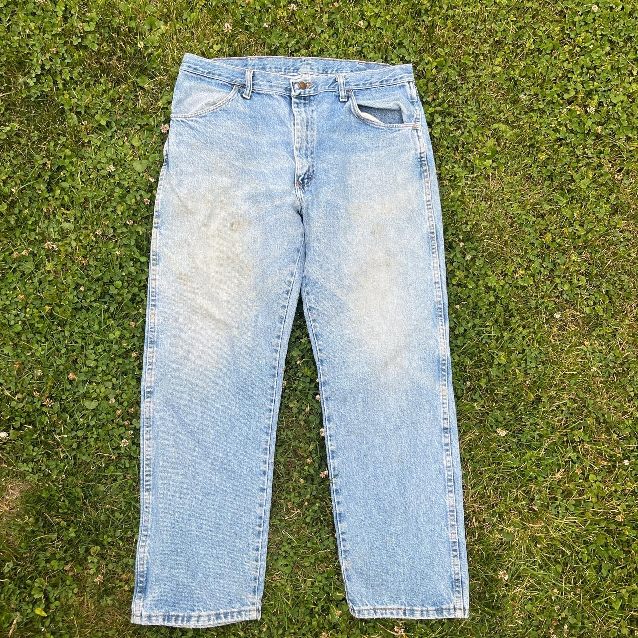 Vintage Rustler Distressed Jeans Size 36x29 Has... - Depop