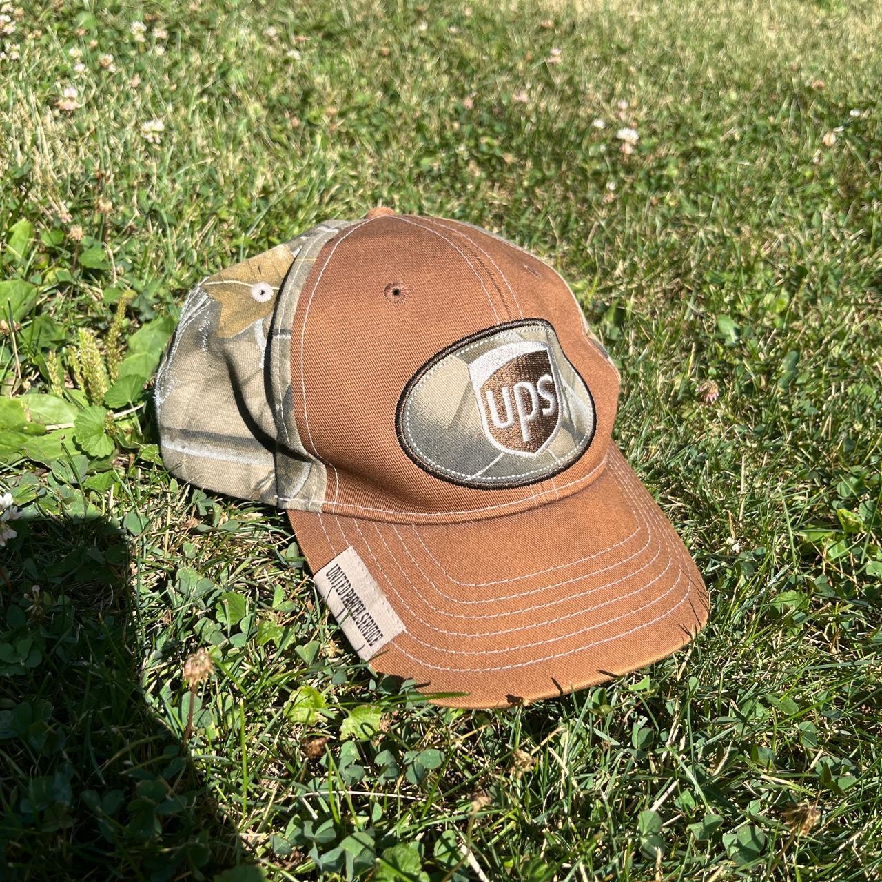 90s Vintage UPS Camouflage Hat One size fits... - Depop