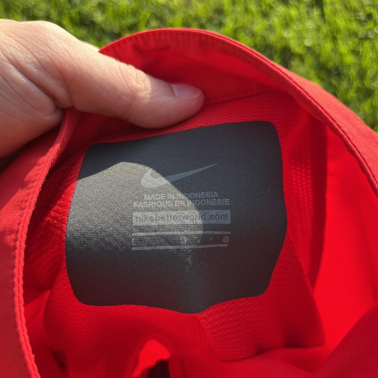 Y2K Nike Baseball Quarter Zip Red Sweatshirt Size... - Depop