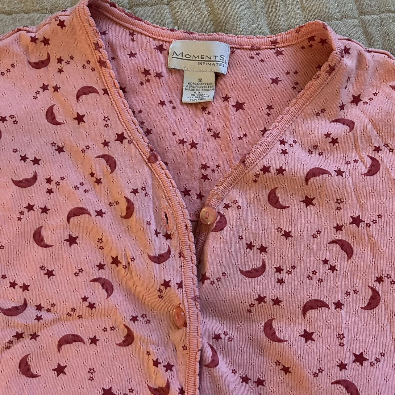 Adorable pink star and mood pajama set. Lettuce... - Depop