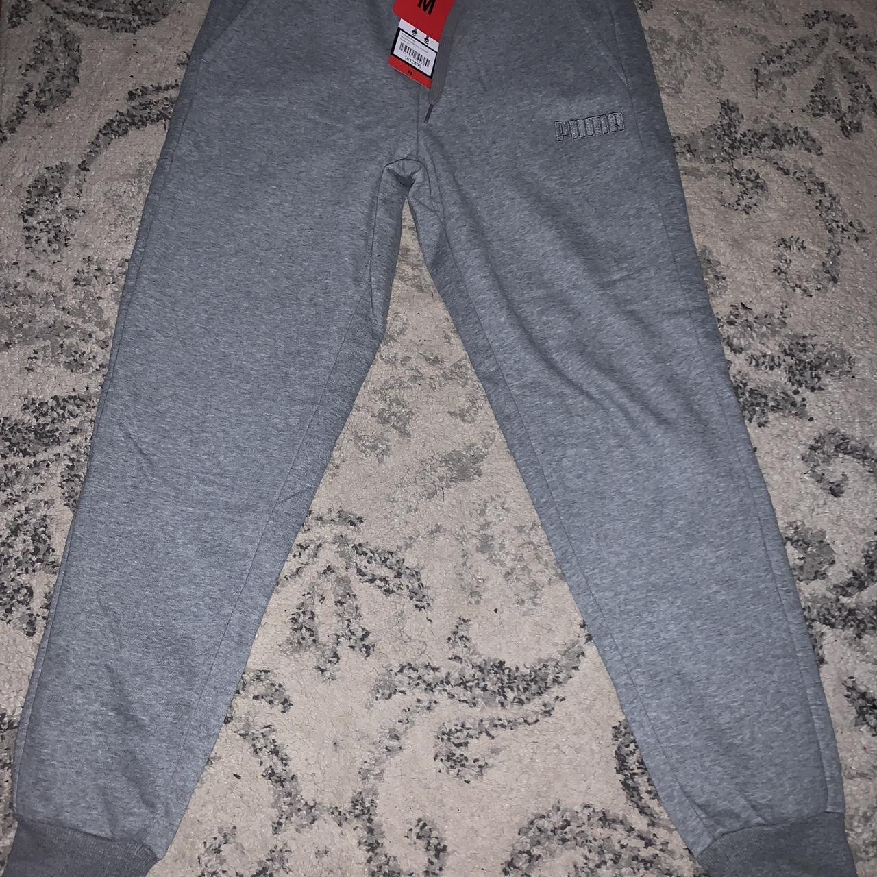 brand new grey puma joggers, great for working out... - Depop