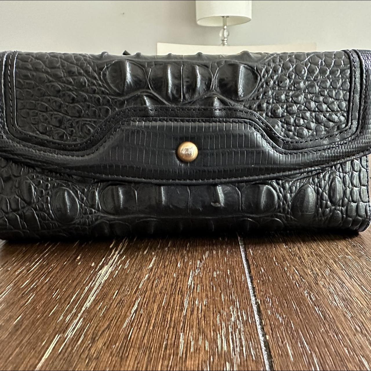 Brahmin Melbourne tri fold wallet Genuine leather.... - Depop