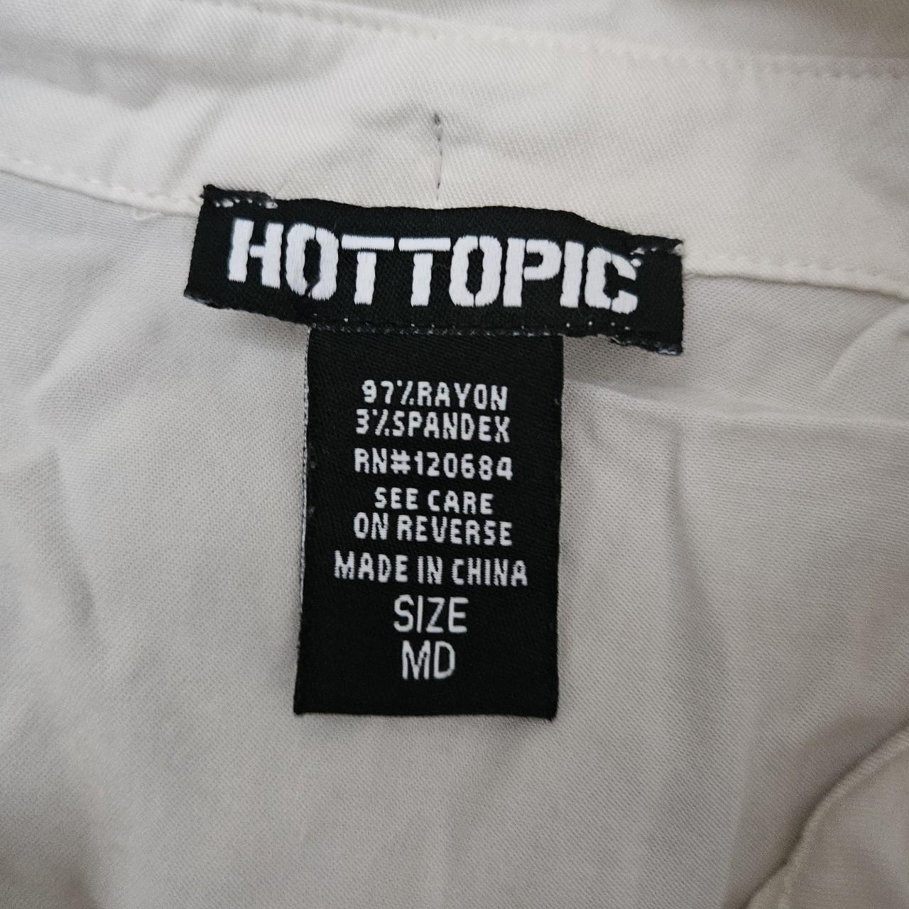 goth lolita blouse ribbon button up top jirai kei... - Depop