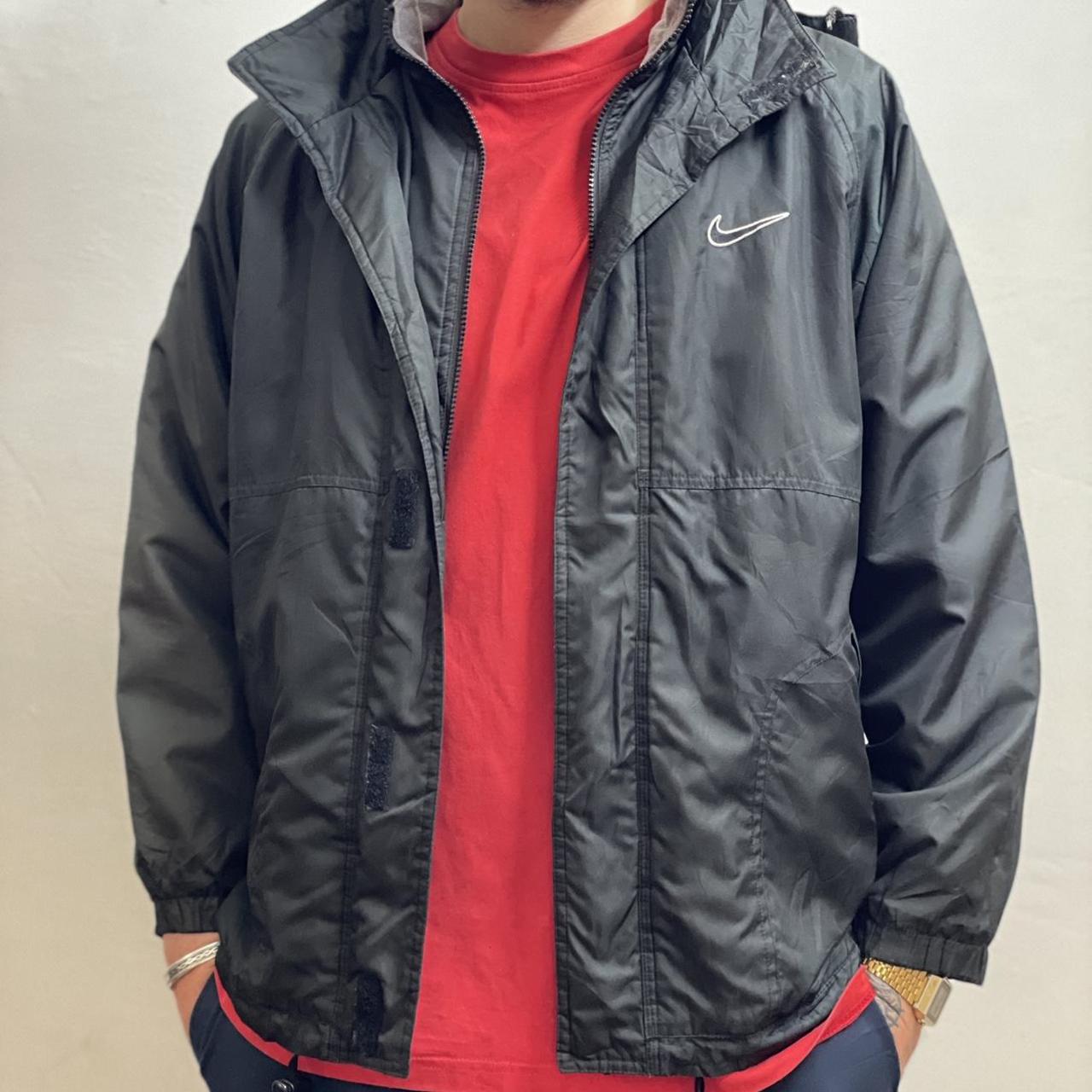 Mens 2000s black Nike jacket Brand: NIKE Size:... | Depop
