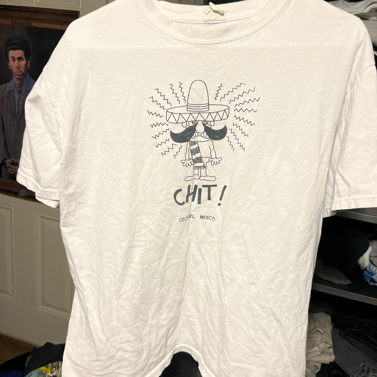 Cozumel, Mexico graphic tee “CHIT!” Large - Depop