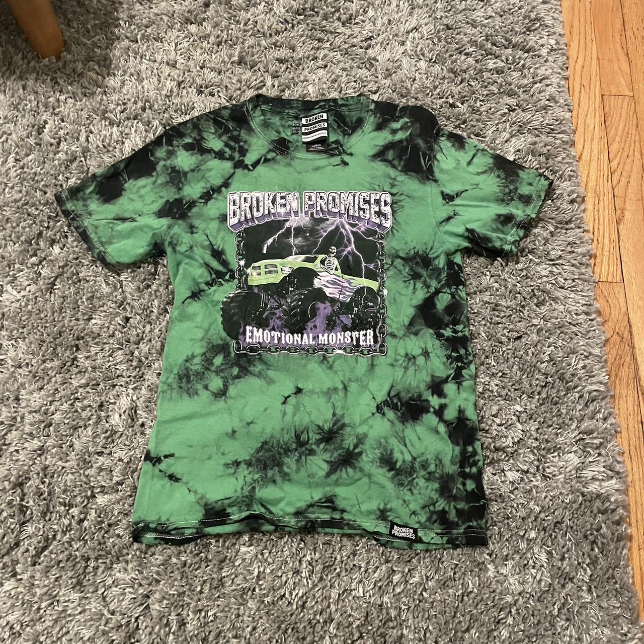 broken promises shirt size L but fits like... - Depop