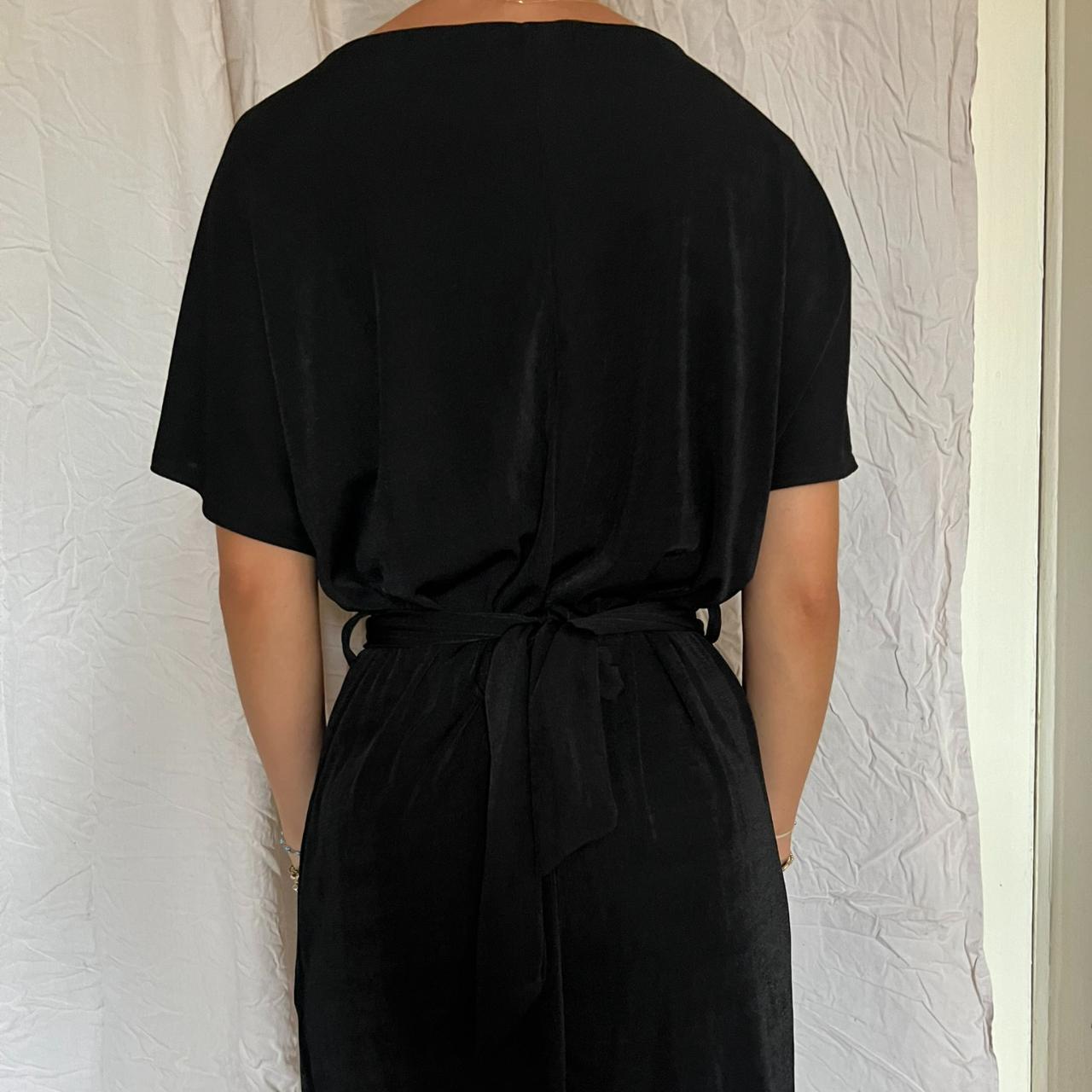 Slinky little black dress | Tie up waist | XS |... - Depop