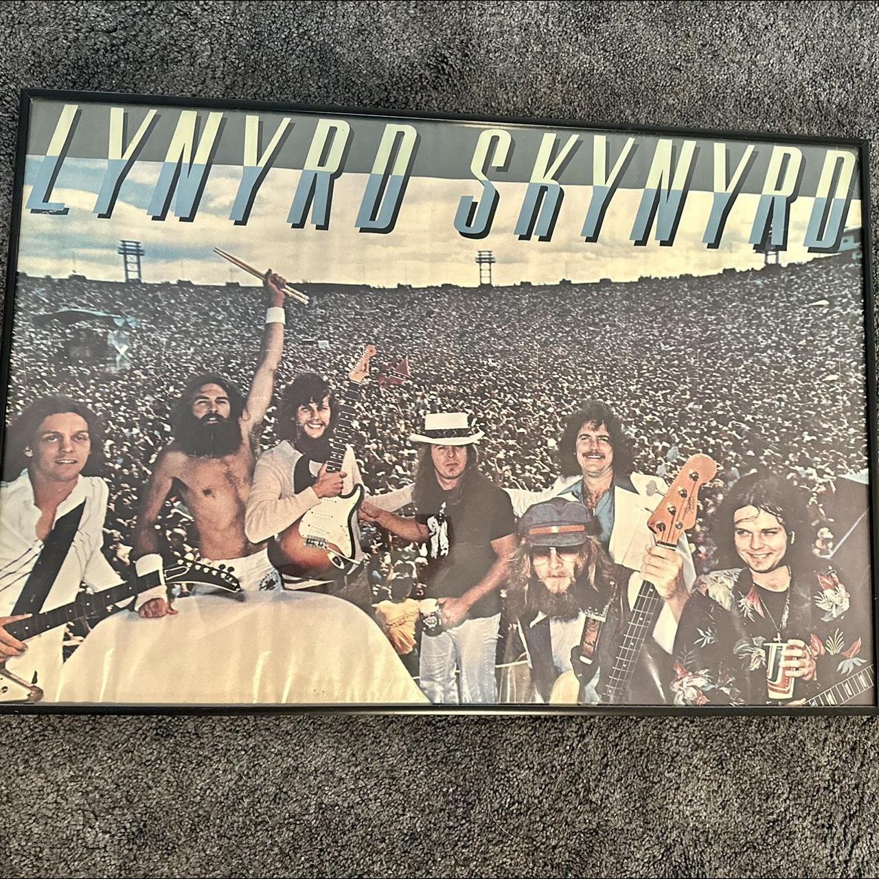 Vintage Lynyrd Skynyrd Poster Right from my dads... - Depop