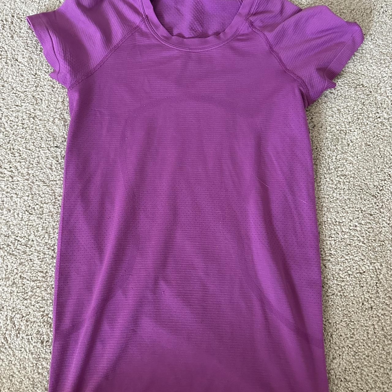 lululemon swiftly size 4 pretty purple perfect... - Depop