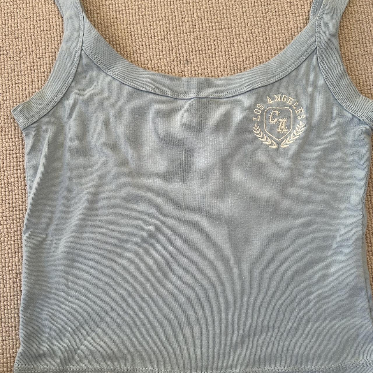 forever 21 blue tank top size medium - Depop