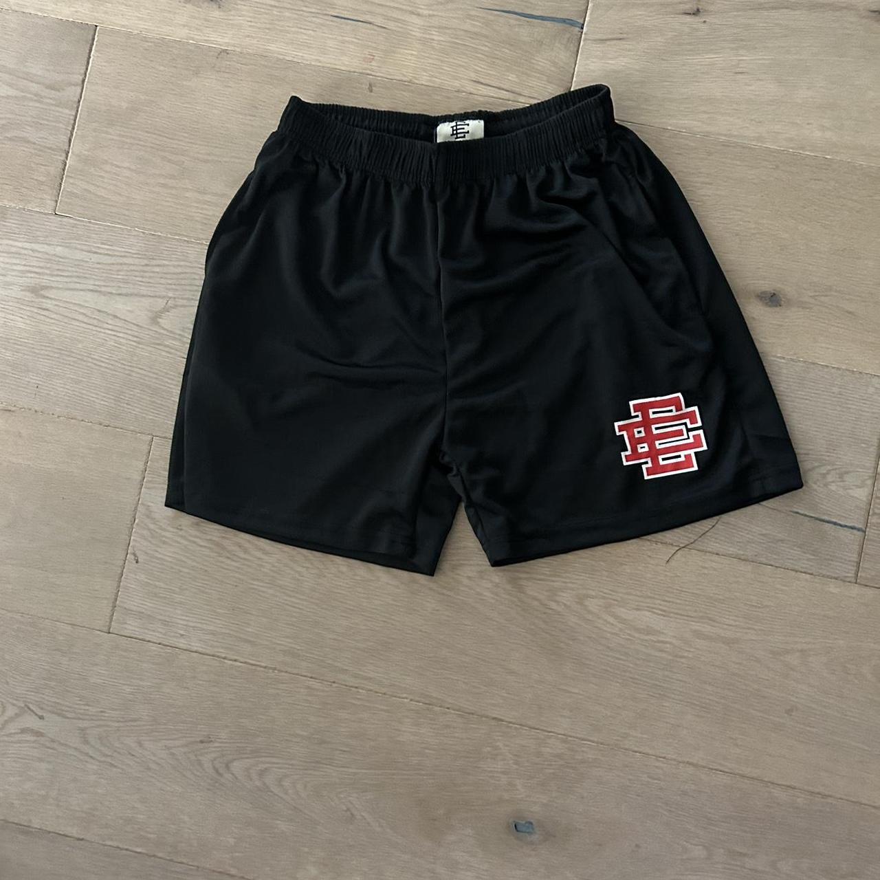 Black and Red Eric Emanuel Shorts Brand New - Depop
