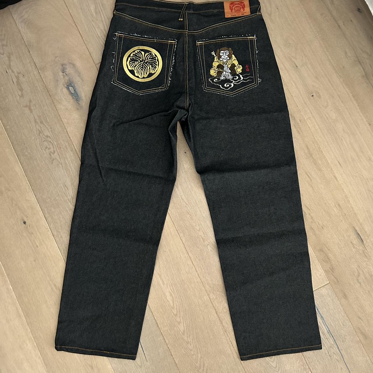 Big and Baggy Size 40 Red Monkey Jeans Japanese... - Depop