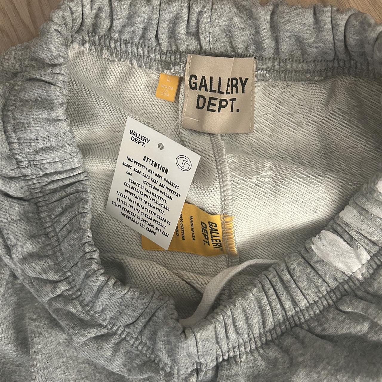 Gallery Dept. Grey Flared Sweatpants Tagged Large... - Depop