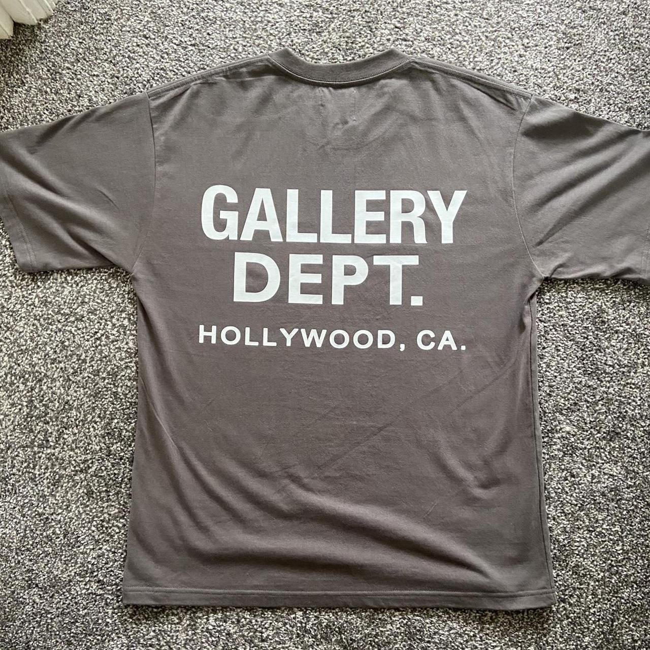 gallery dept dark grey t-shirt men’s. size s however... - Depop