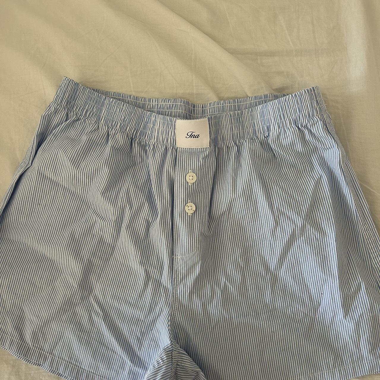 Aritzia TNA striped boxer shorts never worn XXS | Depop