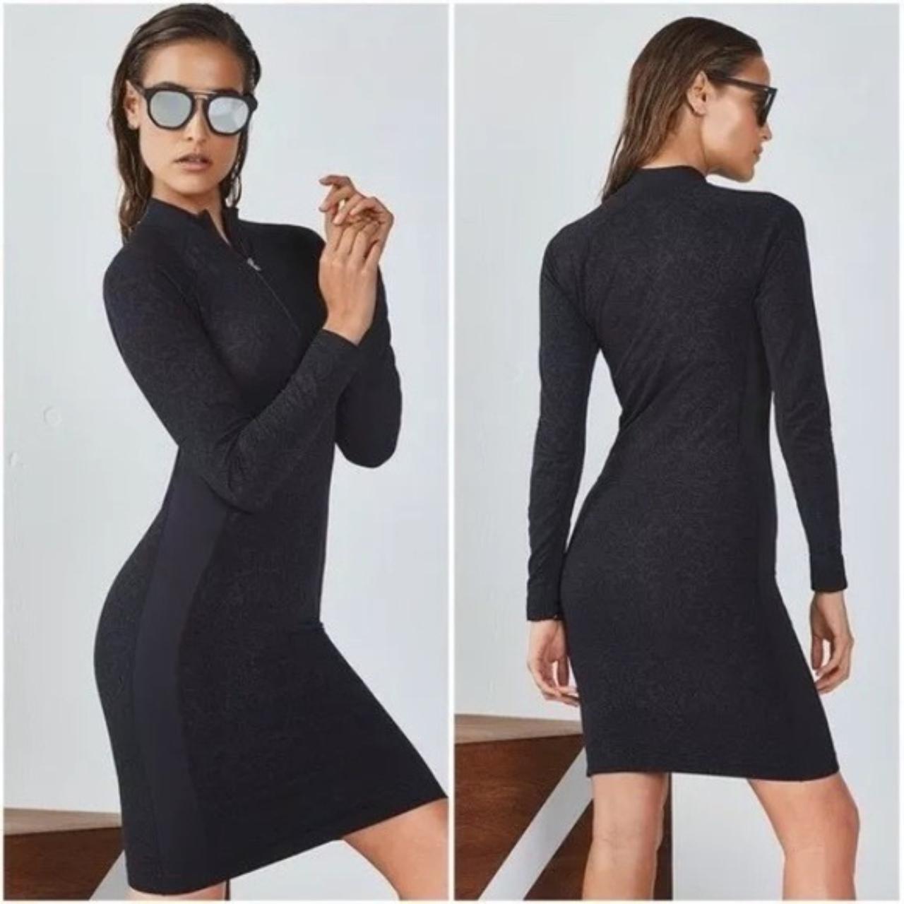 FABLETICS Spandex Ivy Dress Black Size L / EUC / No... - Depop