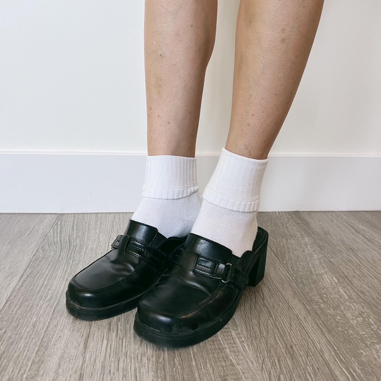 Vintage MUDD women’s y2k chunky high heel mule... - Depop