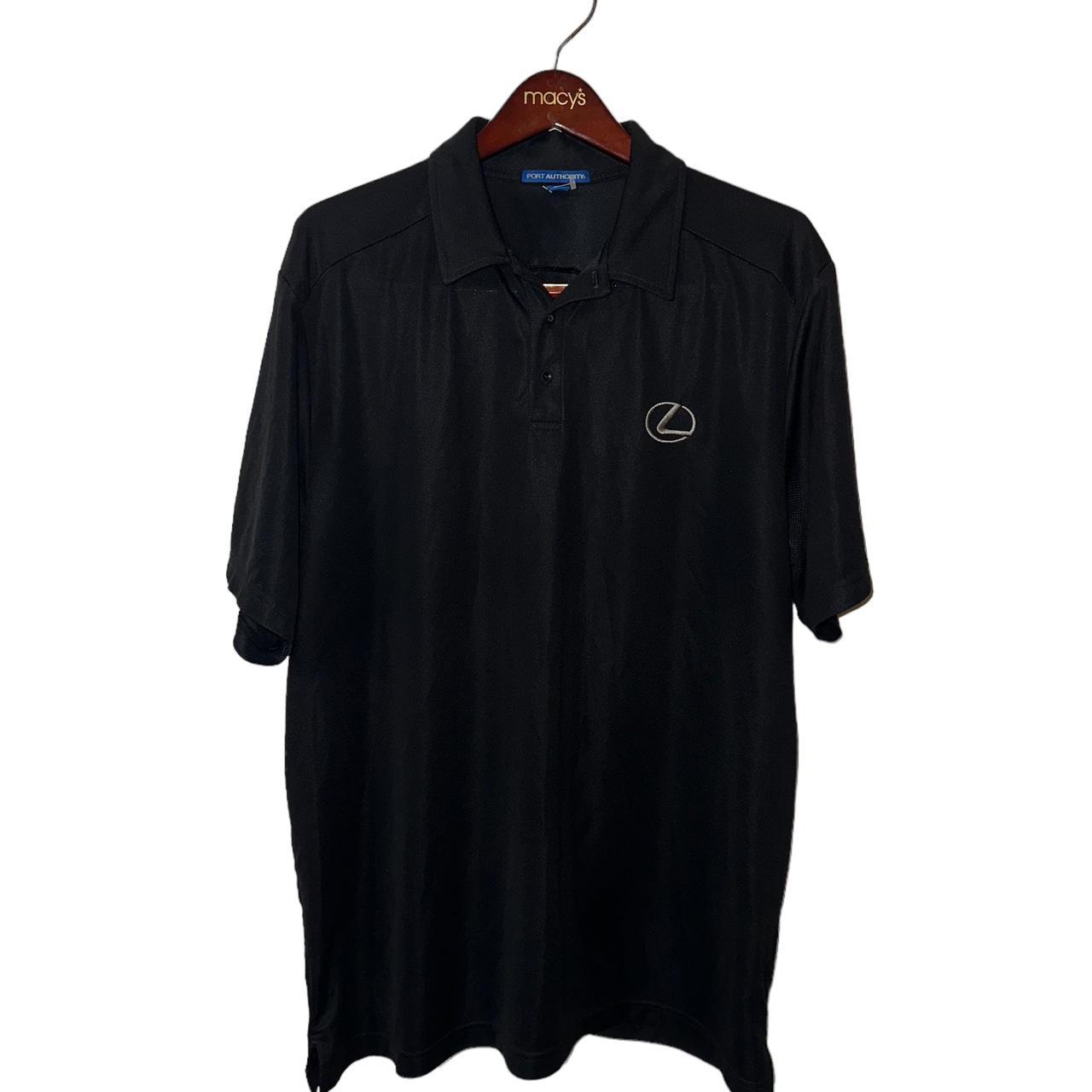 Lexus Port Authority Black Polo Shirt Size:XX-Large - Depop