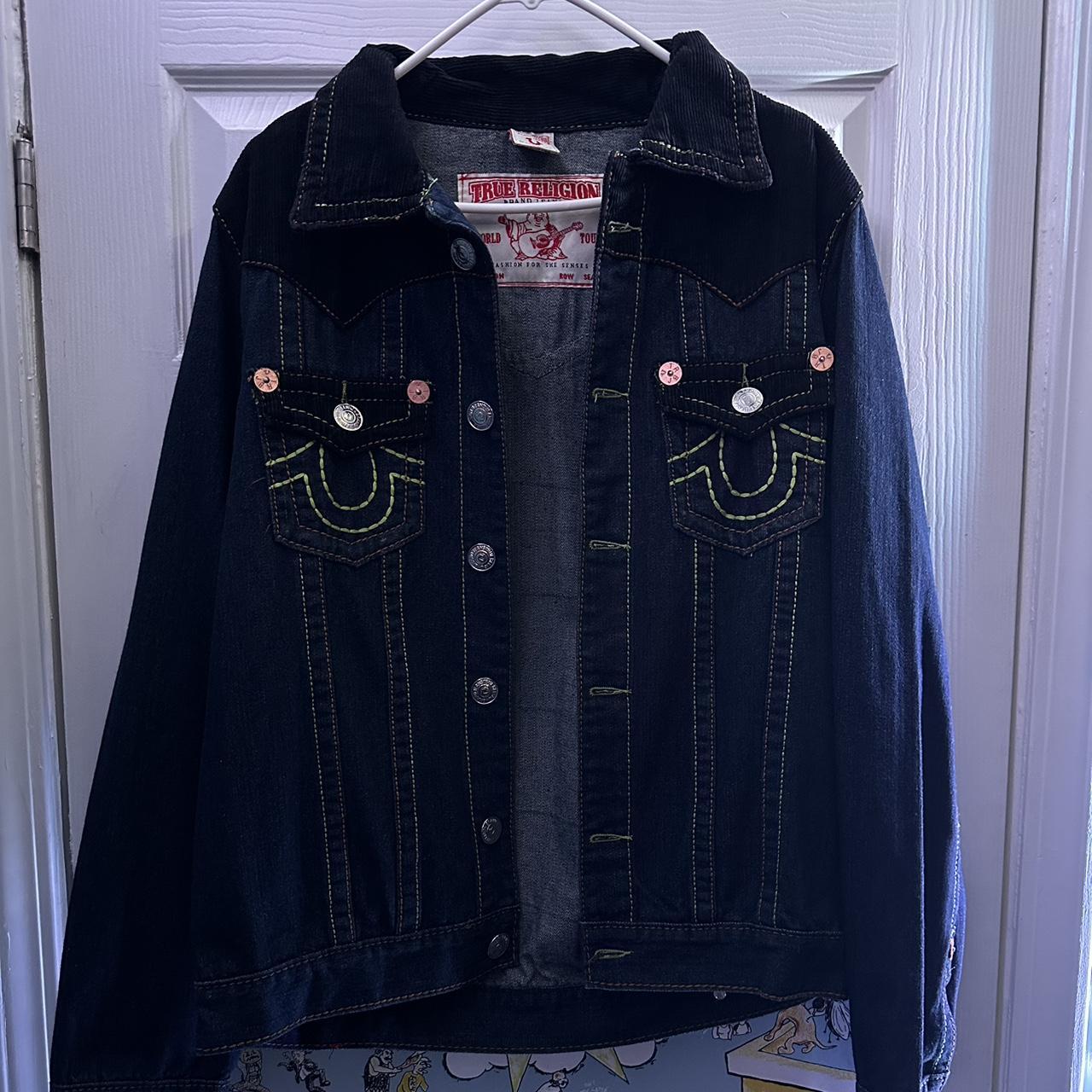 True Religion Denim Jacket pull of that sematary... - Depop