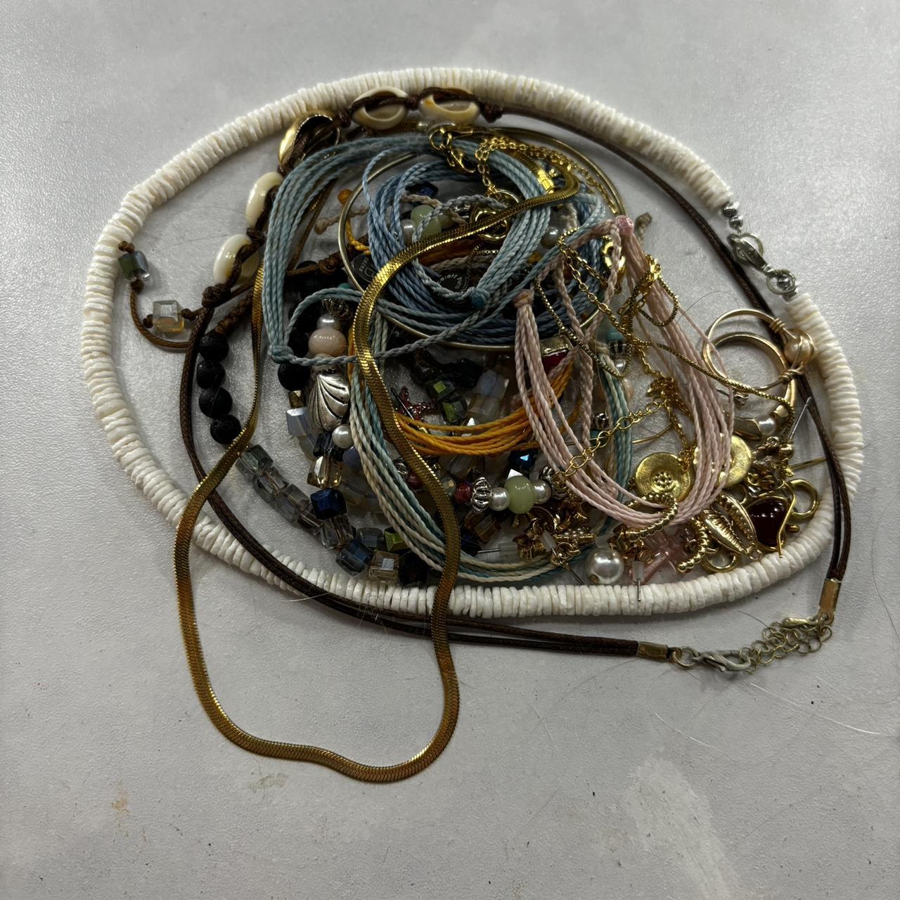 Random package of jewelry gold, silver,... - Depop