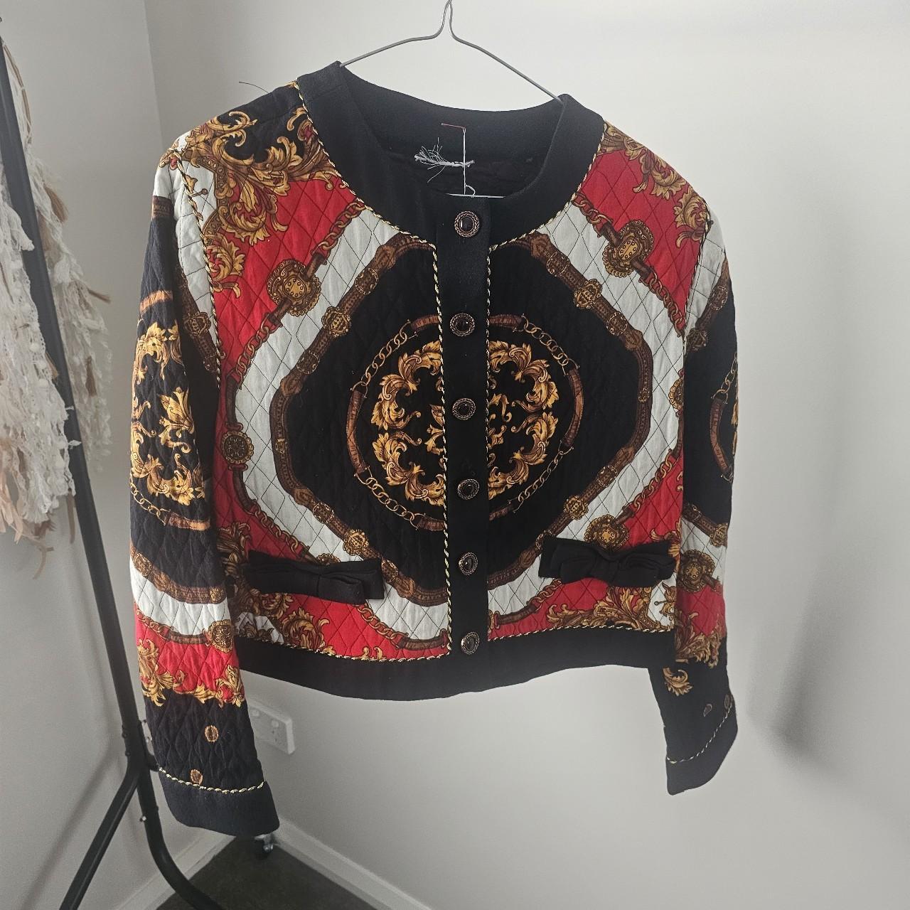 VINTAGE DESIGNER JACKET Unique Design Would fit... - Depop
