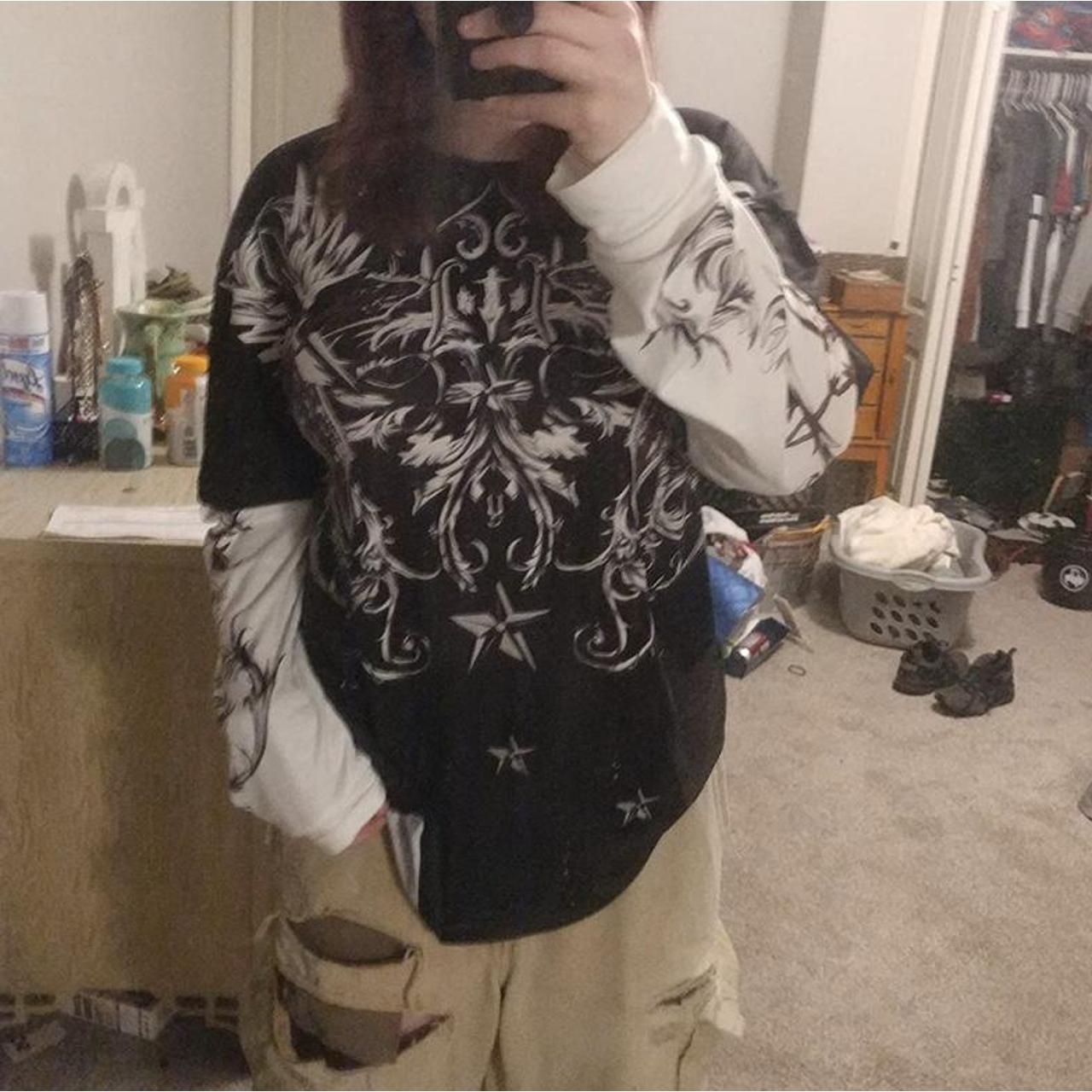 VINTAGE GRUNGE PUNK Y2K SKATER MMA ELITE AFFICTION... - Depop