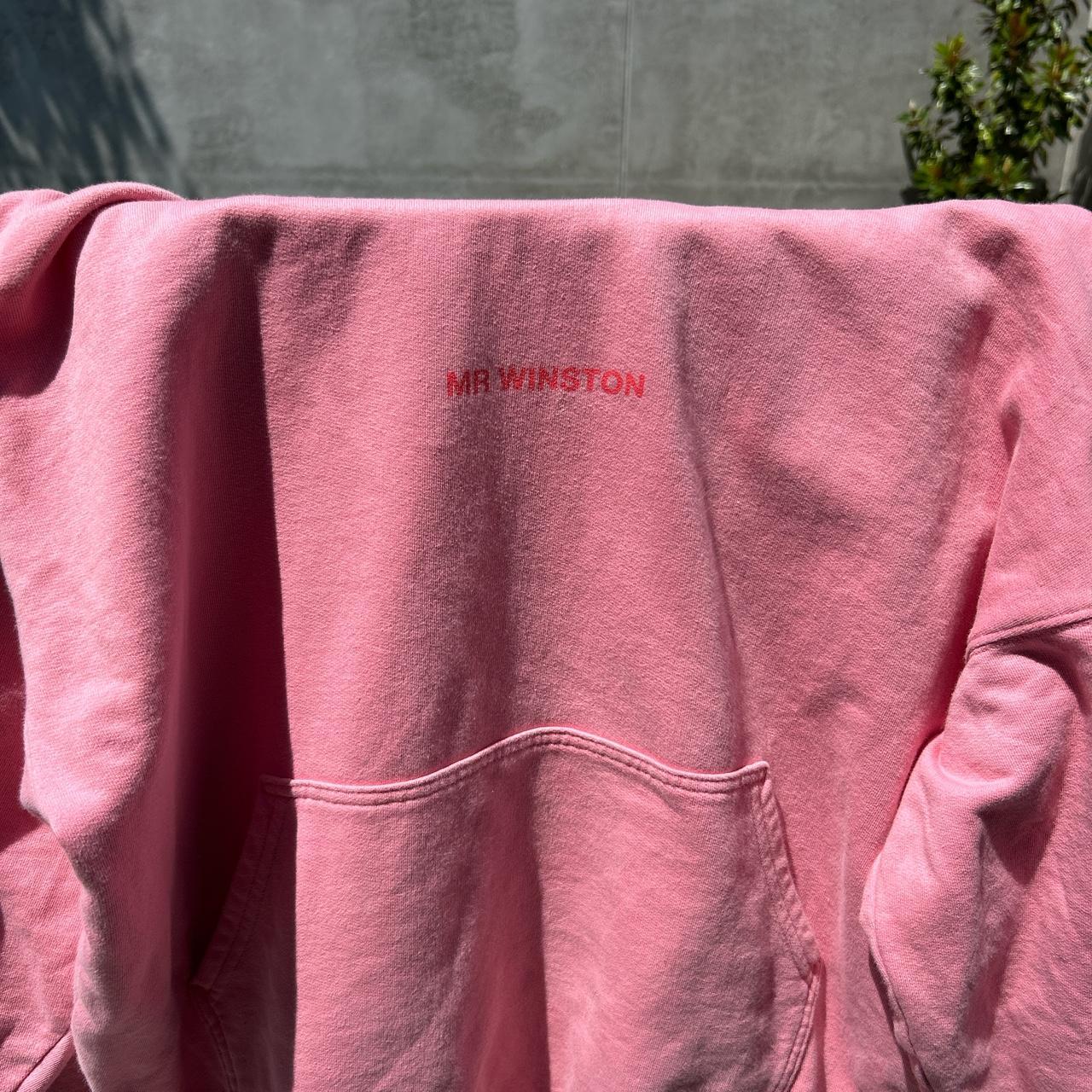 Mr Winston Pink Vintage Puff hoodie size:... - Depop