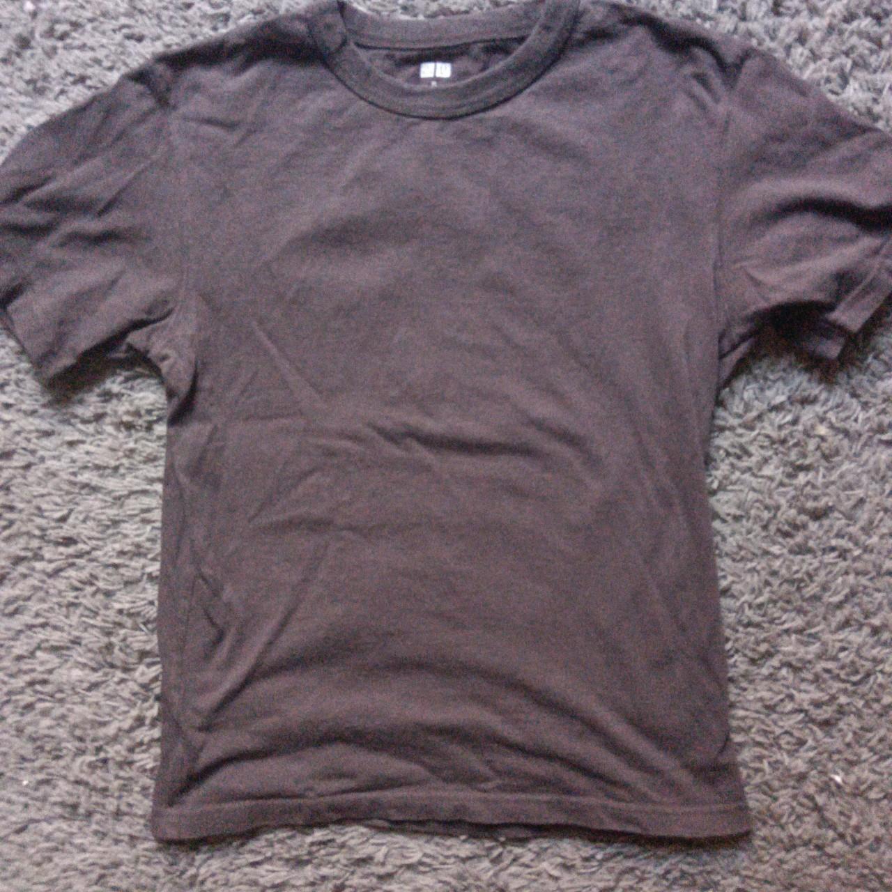 High quality brown uniqlo tee No visible holes or... - Depop