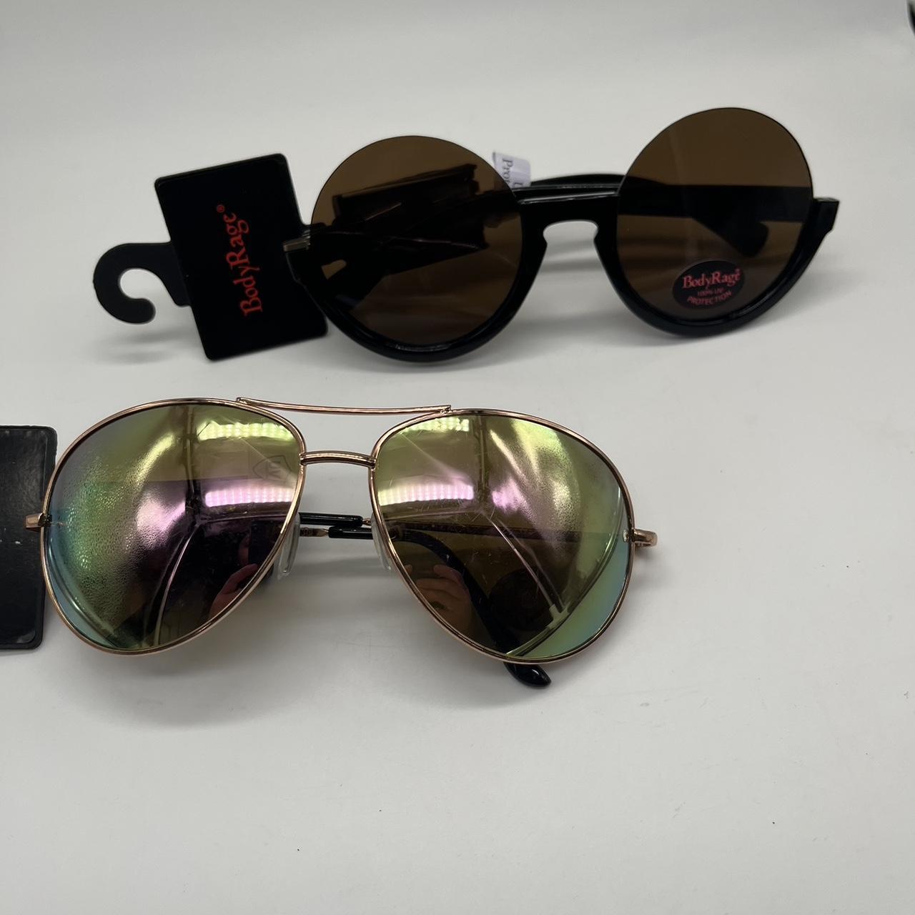 Body rage sunglasses bundle 100% UV protection... - Depop