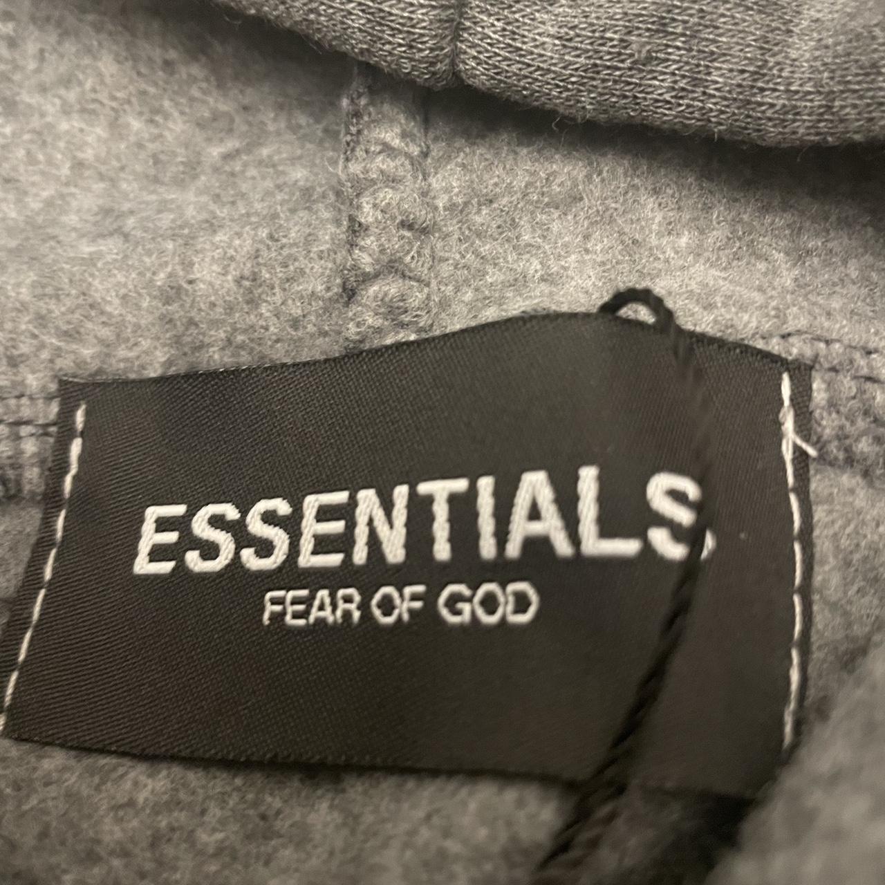 Grey essentials hoodie new with tags - Depop