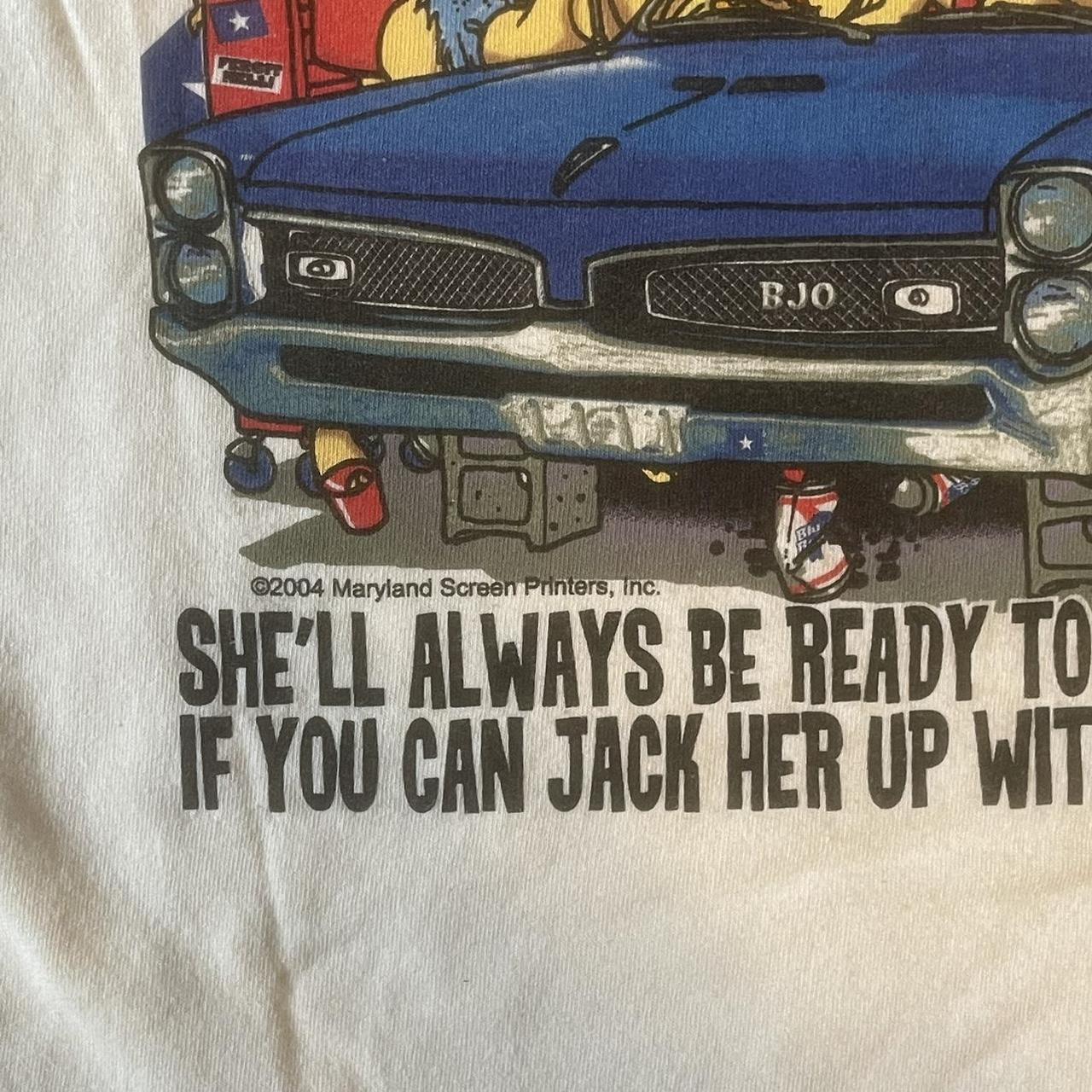 Vintage 2004 Big Johnson Redneck Garage Sleeveless... - Depop