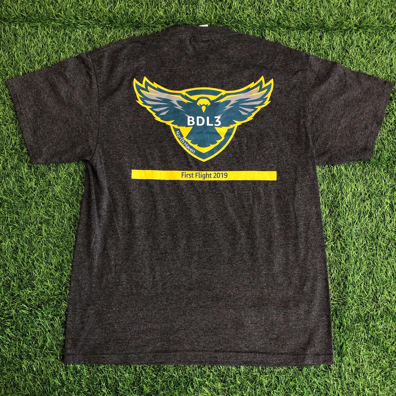 Grey ‘BDL3 First Flight’ Amazon North Haven Graphic... | Depop