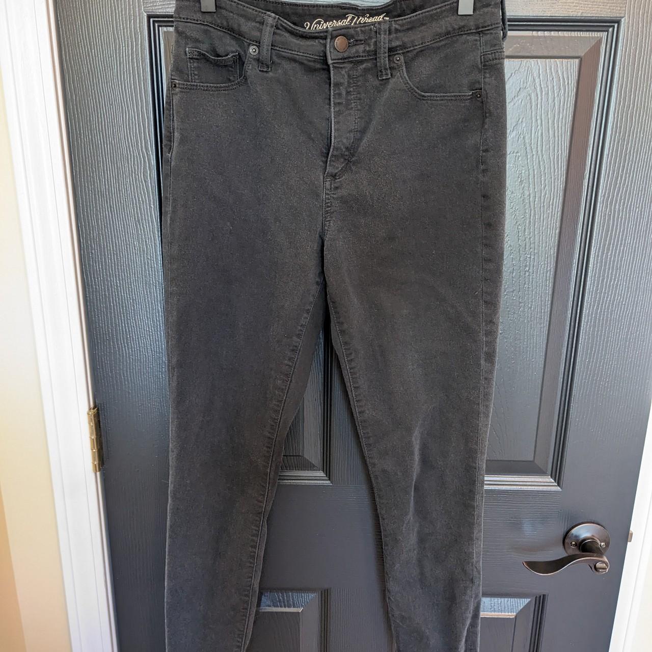 Universal Thread black highest rise skinny jeans.... - Depop
