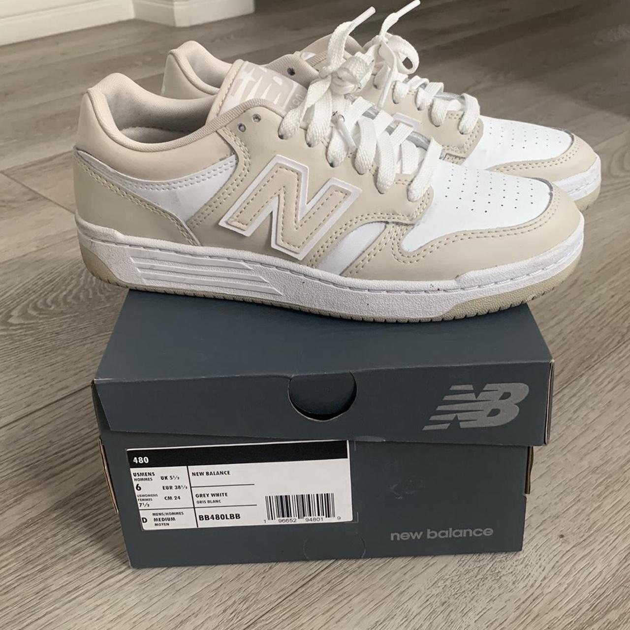 New Balance 480 Sneakers Timberwolf with... - Depop
