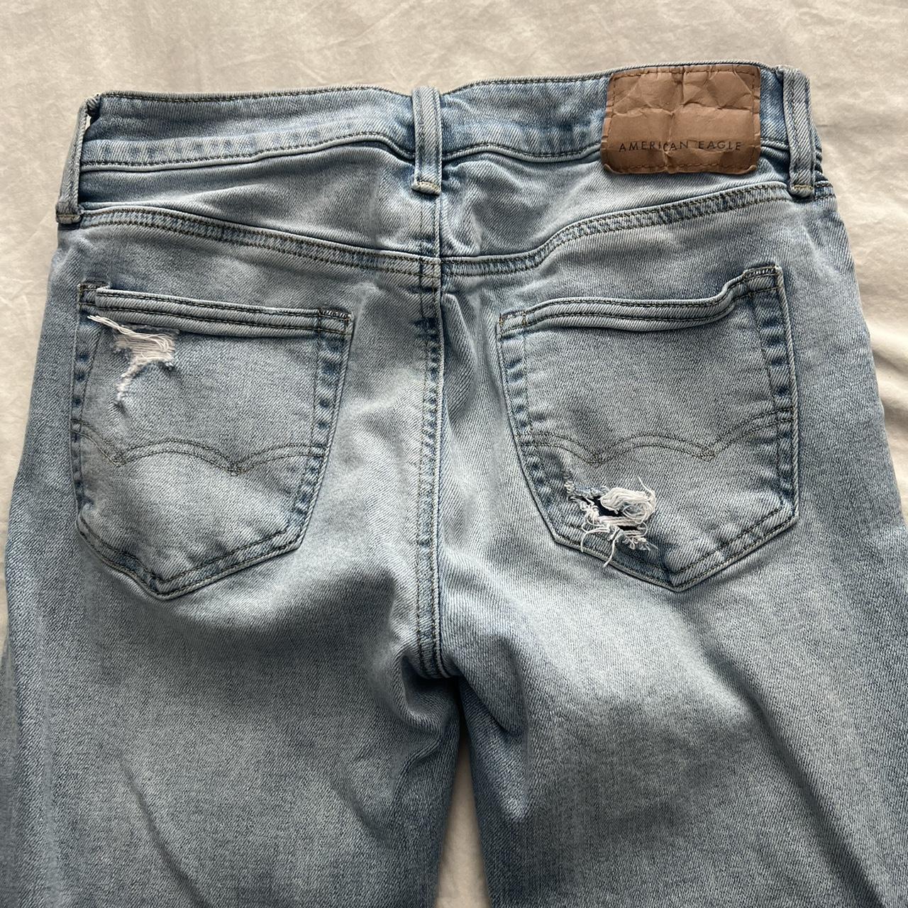 American eagle ripped jeans Size- 30/30 Worn twice - Depop