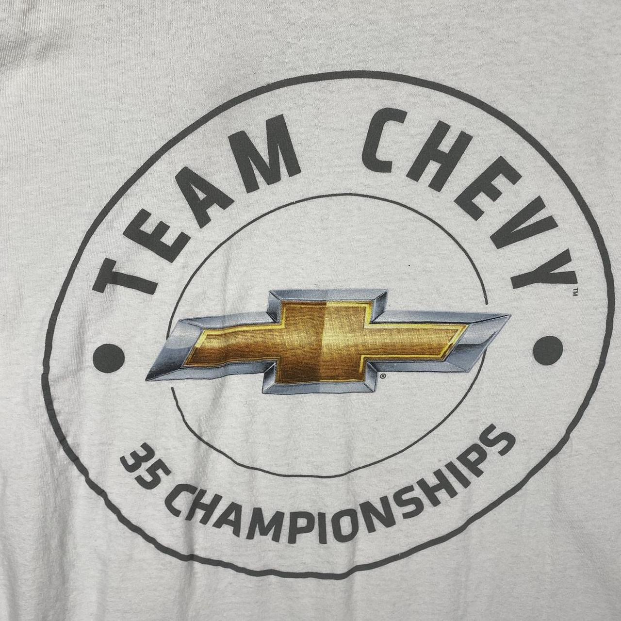 Team Chevy Racing Graphic T-Shirt • Size large... - Depop
