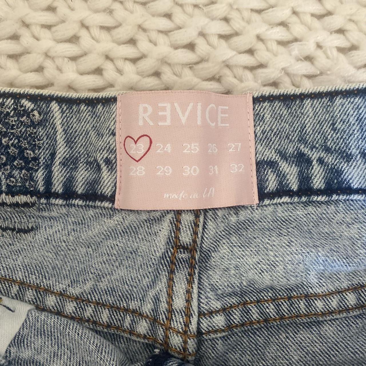Brand new revice denim mini skirt. Tagged as a size... - Depop