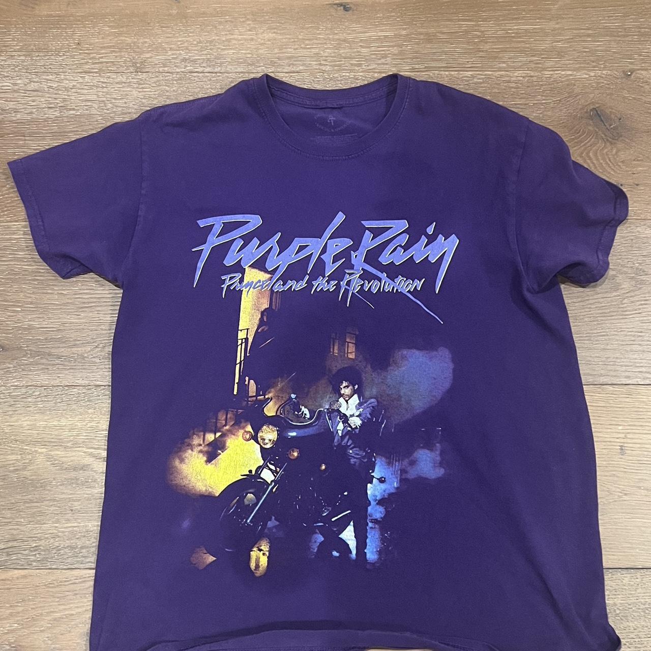 Purple rain shirt 💜 Size medium. Big cop Tiny... - Depop