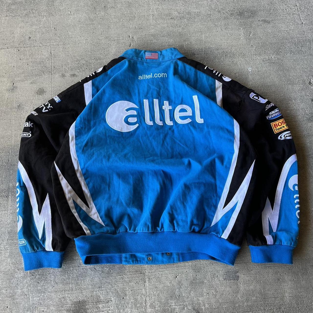Blue and black NASCAR racing jacket racing. Alltel... - Depop