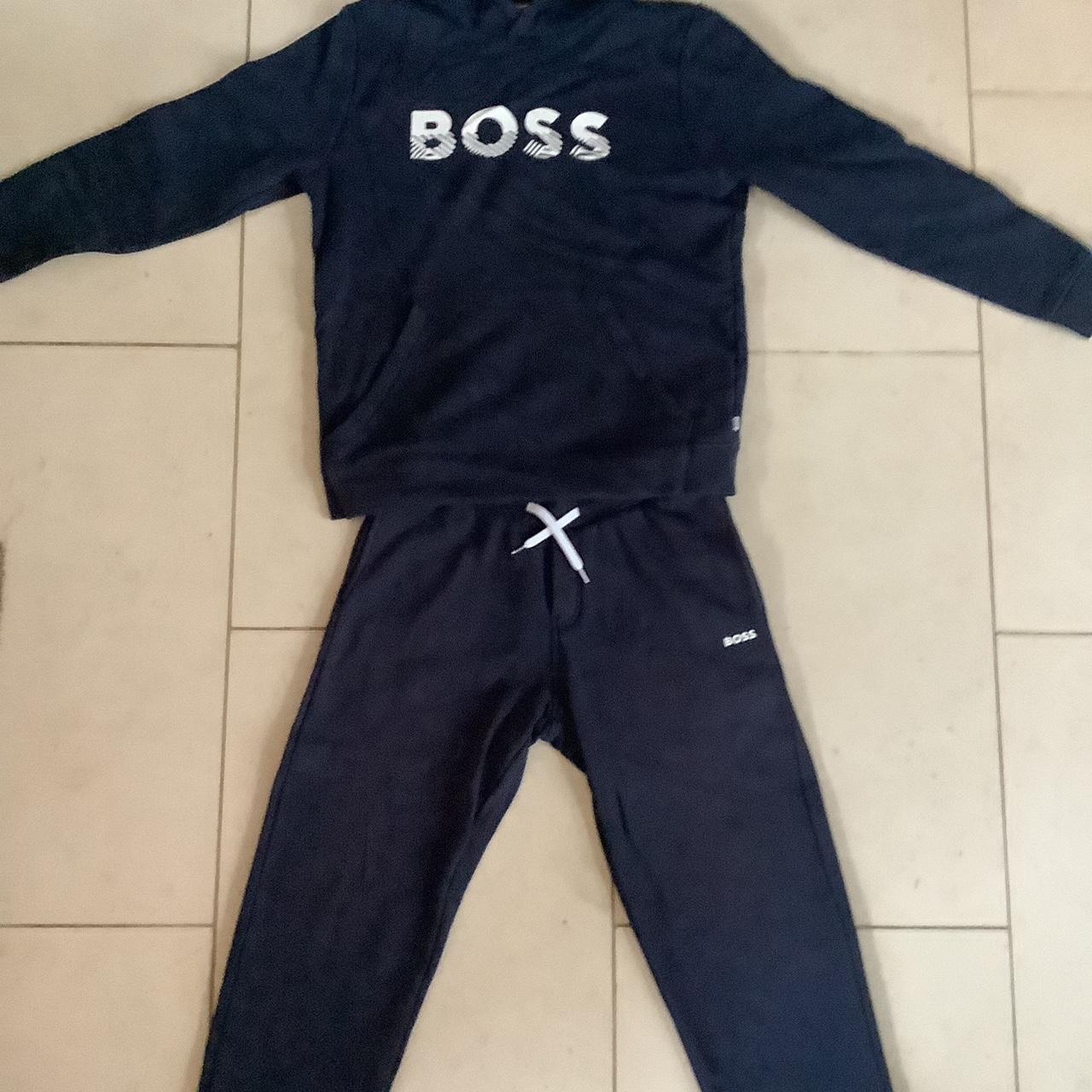 Hugo boss tracksuit 13-14 Great condition - Depop
