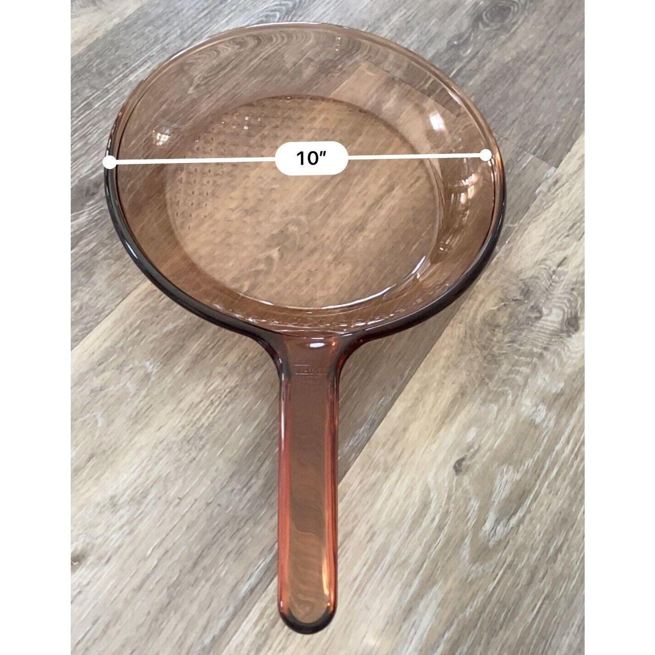 Corning Ware VISION Amber Brown Glass Waffle Bottom... - Depop