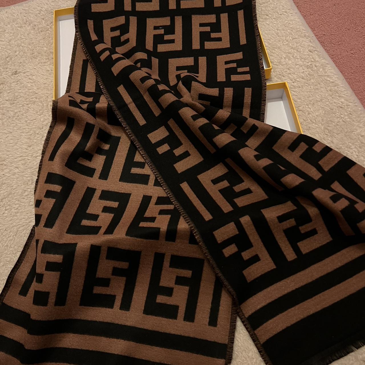 Fendi scarf, brand new in the box and has never been... - Depop