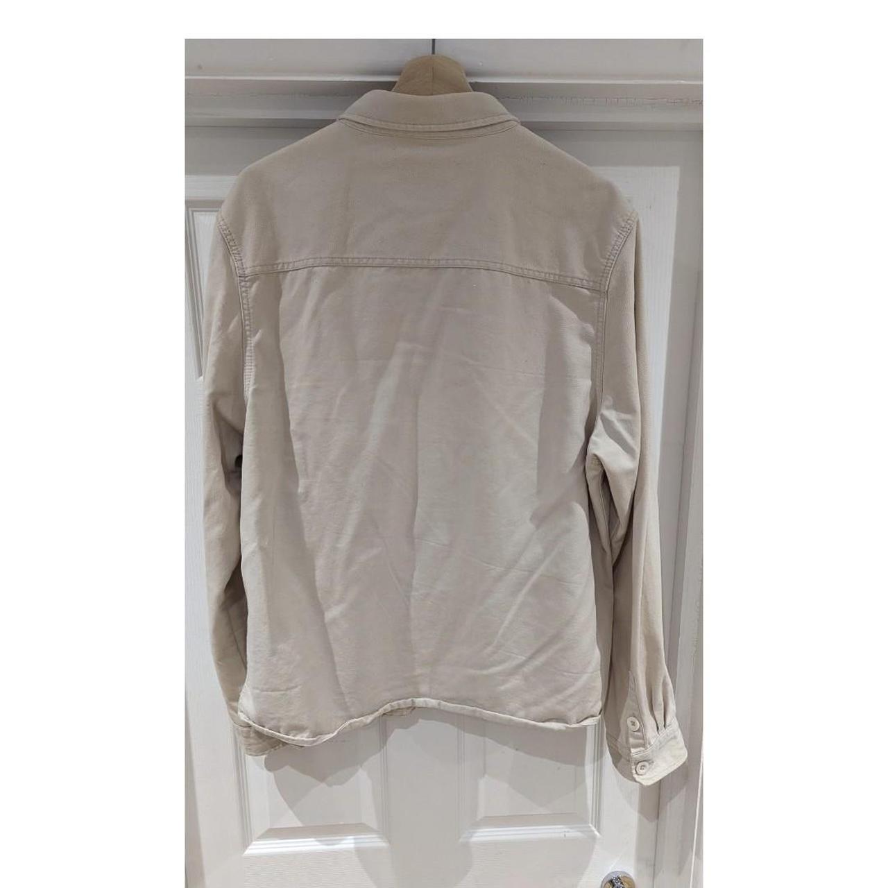 Idle Man Cream Overshirt - XL - Beige Cream White... | Depop