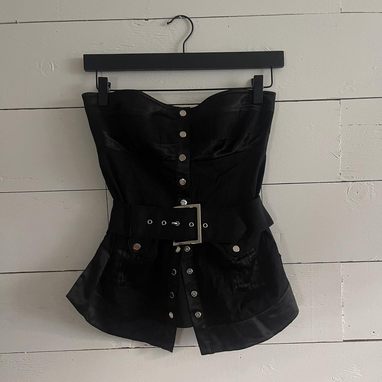 Y2K vintage bebe tube top with detachable belt ⚡️... - Depop