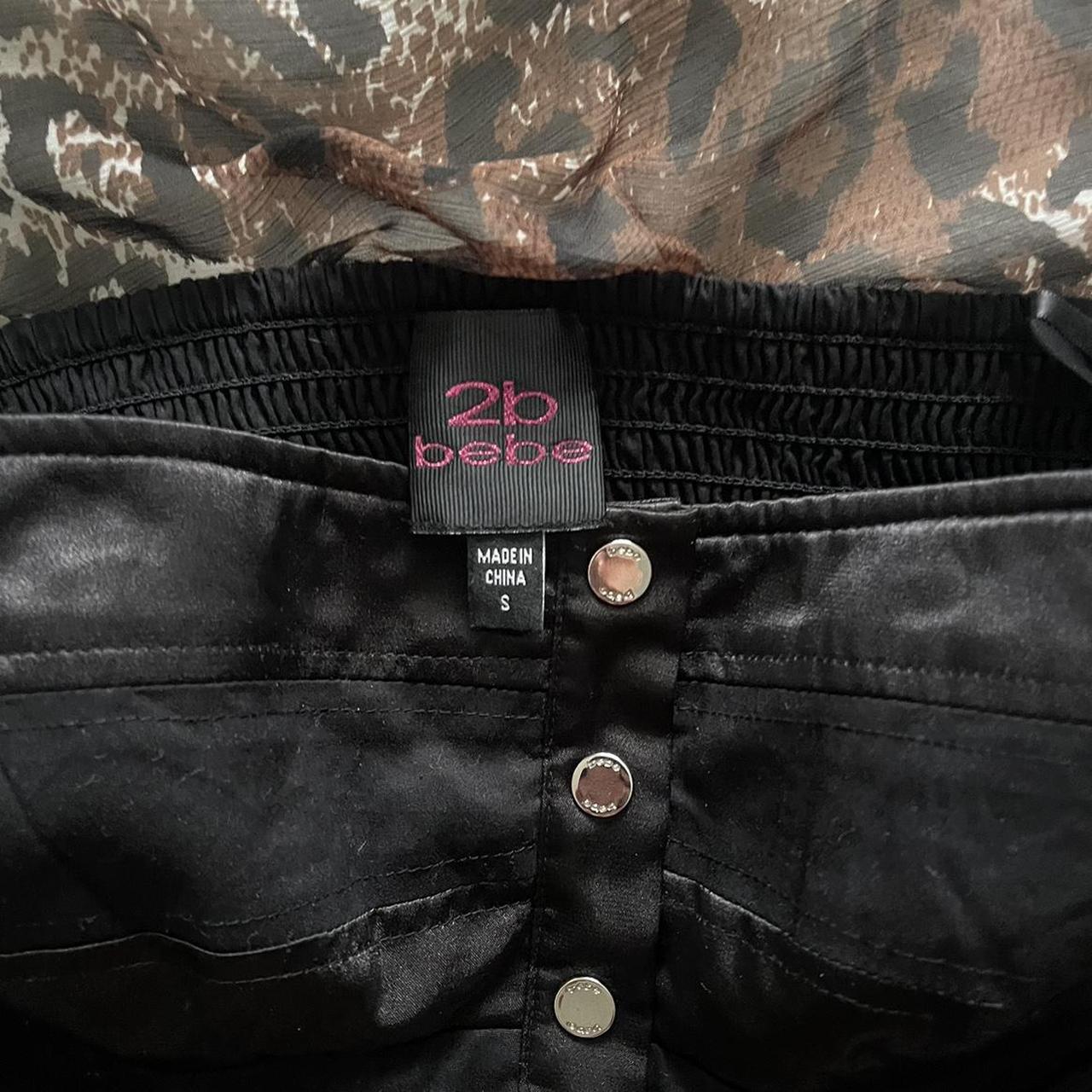 Y2K vintage bebe tube top with detachable belt ⚡️... - Depop