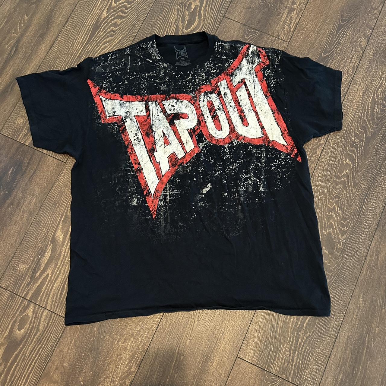 TapOut tee red white n navy blue - Depop