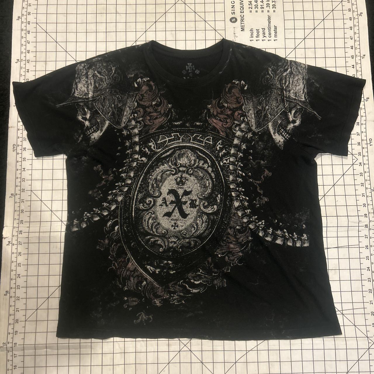 crazy y2k Xzavier tee Size Xl #affliction... - Depop